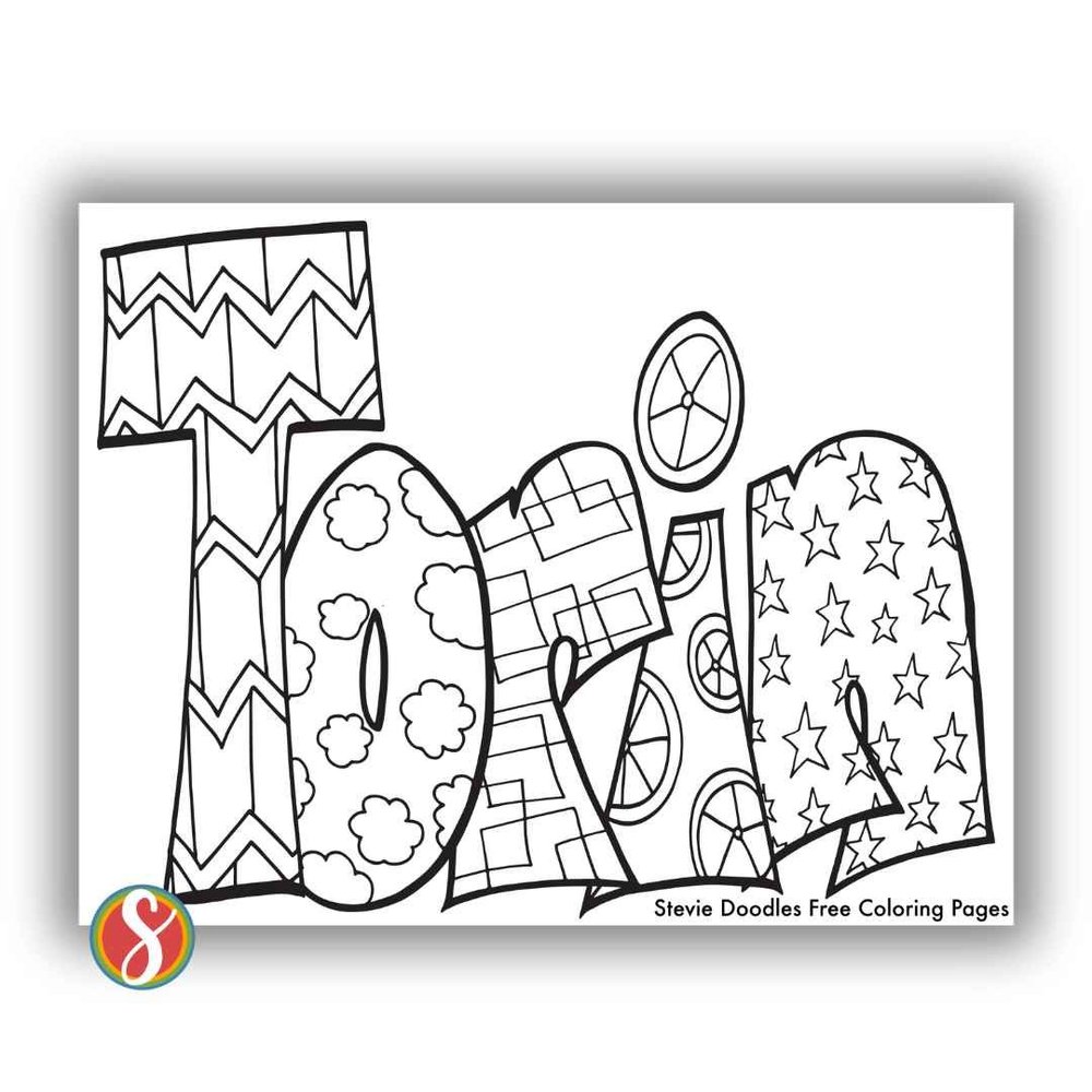 Free TORIN Coloring Page — Stevie Doodles