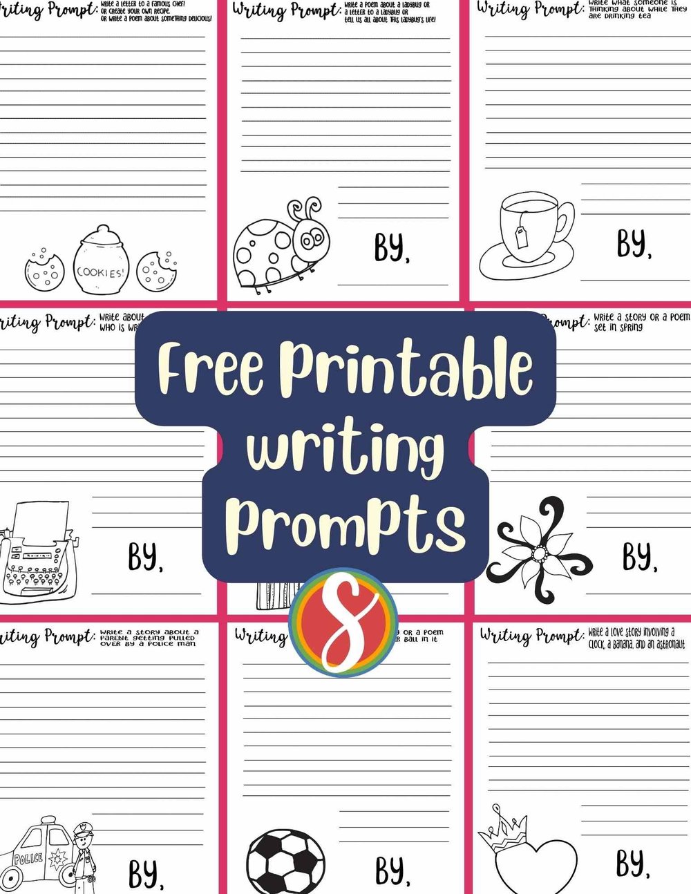 Free Printable Writing Prompt Sheets — Stevie Doodles