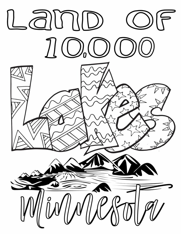 Free Minnesota Coloring Pages — Stevie Doodles