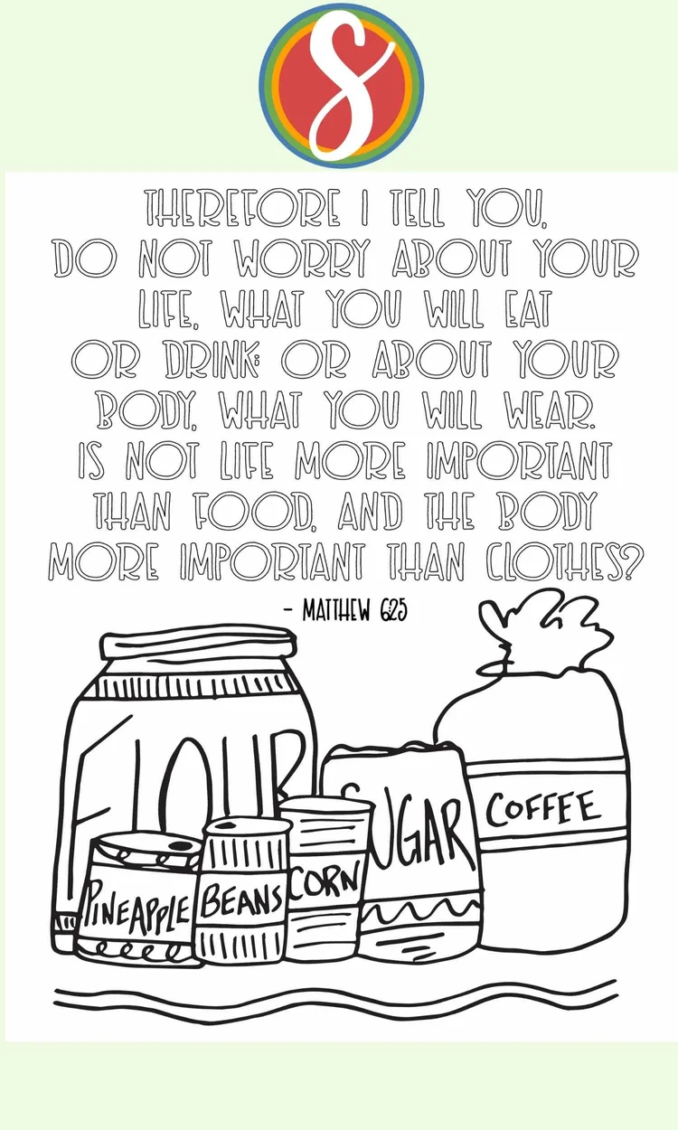 Free Matthew Scripture Coloring Pages — Stevie Doodles