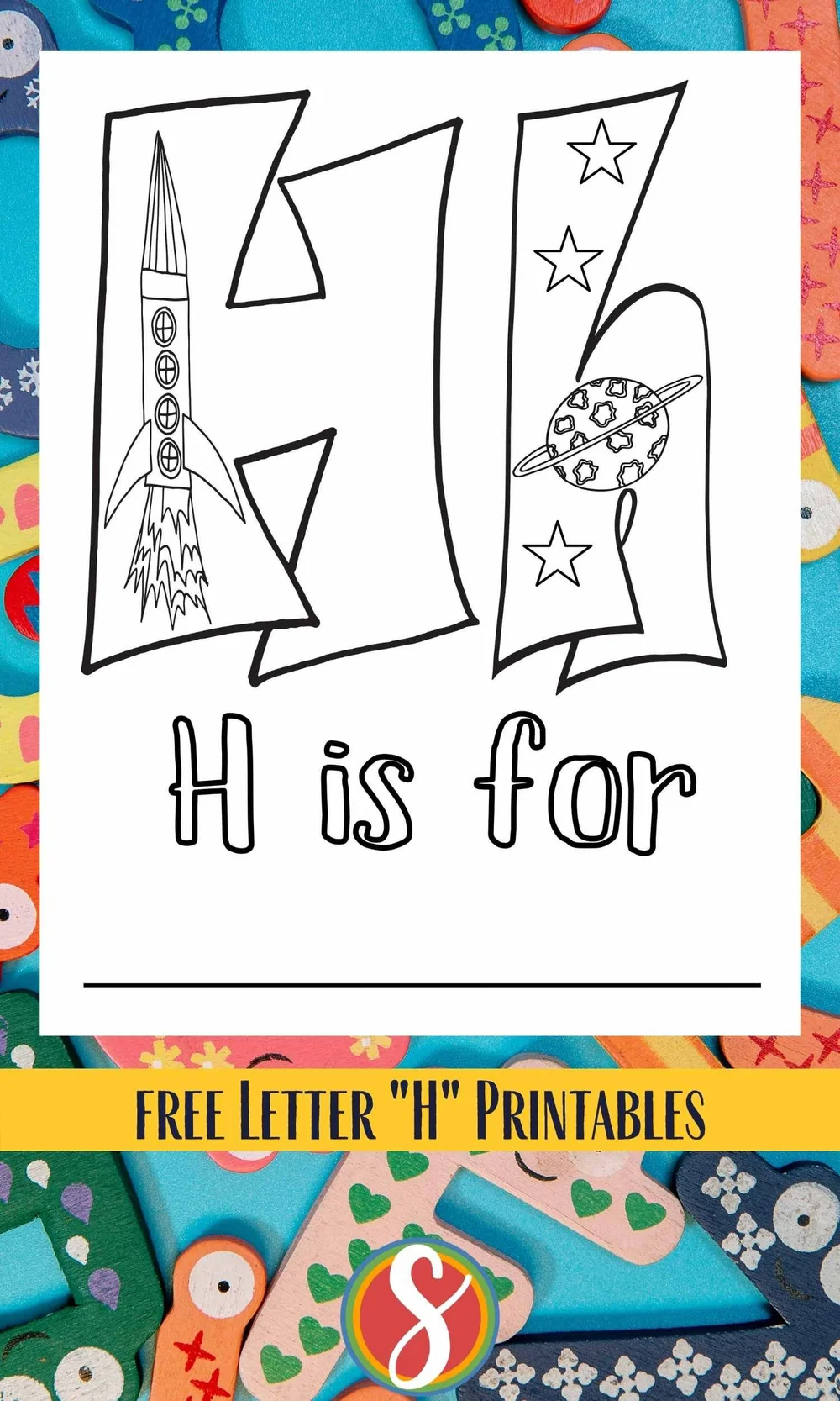10 Free "H" Coloring Pages — Stevie Doodles