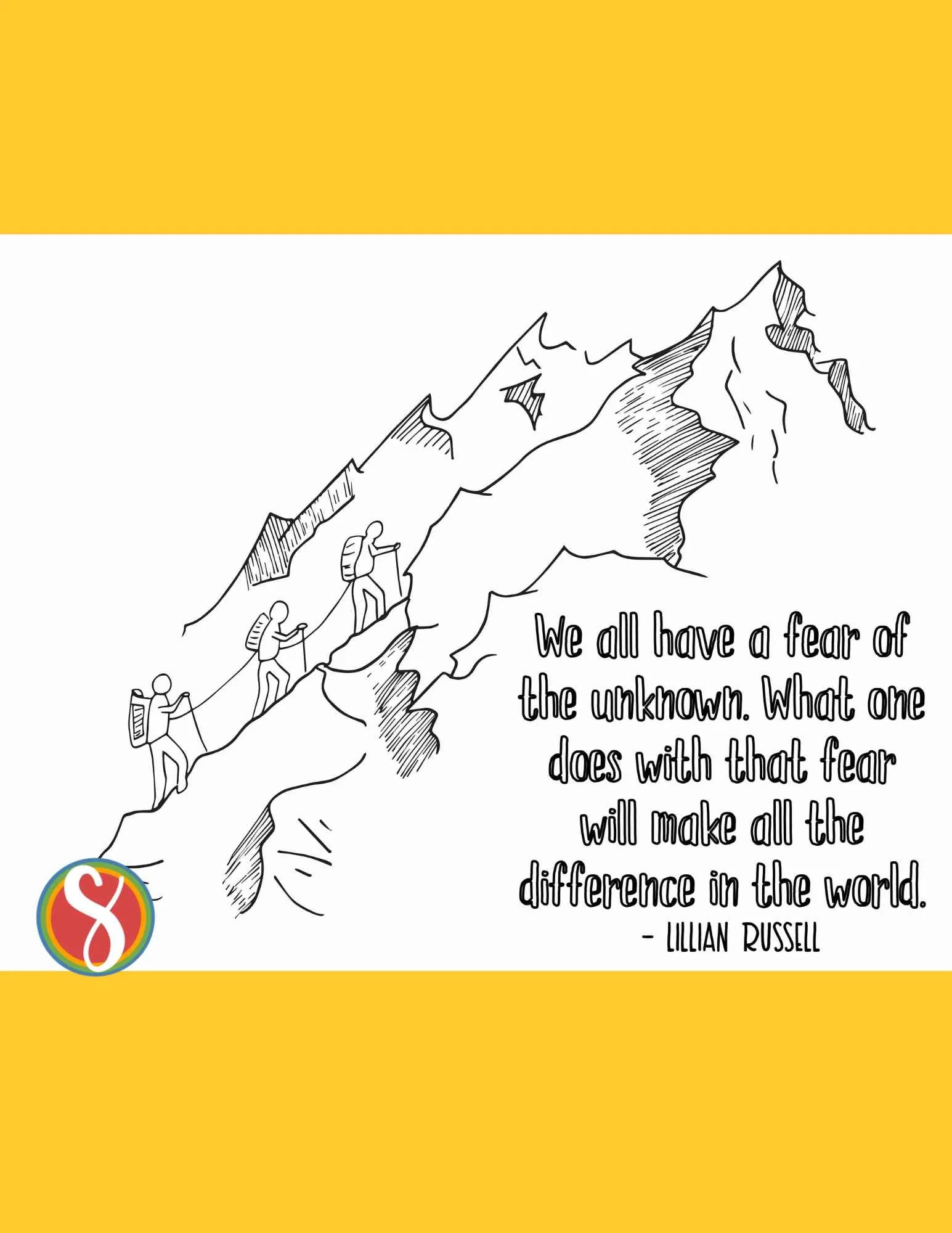 Mt Everest Coloring Pages — Stevie Doodles