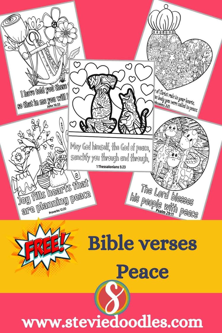 Peace Bible Verse Coloring Pages — Stevie Doodles