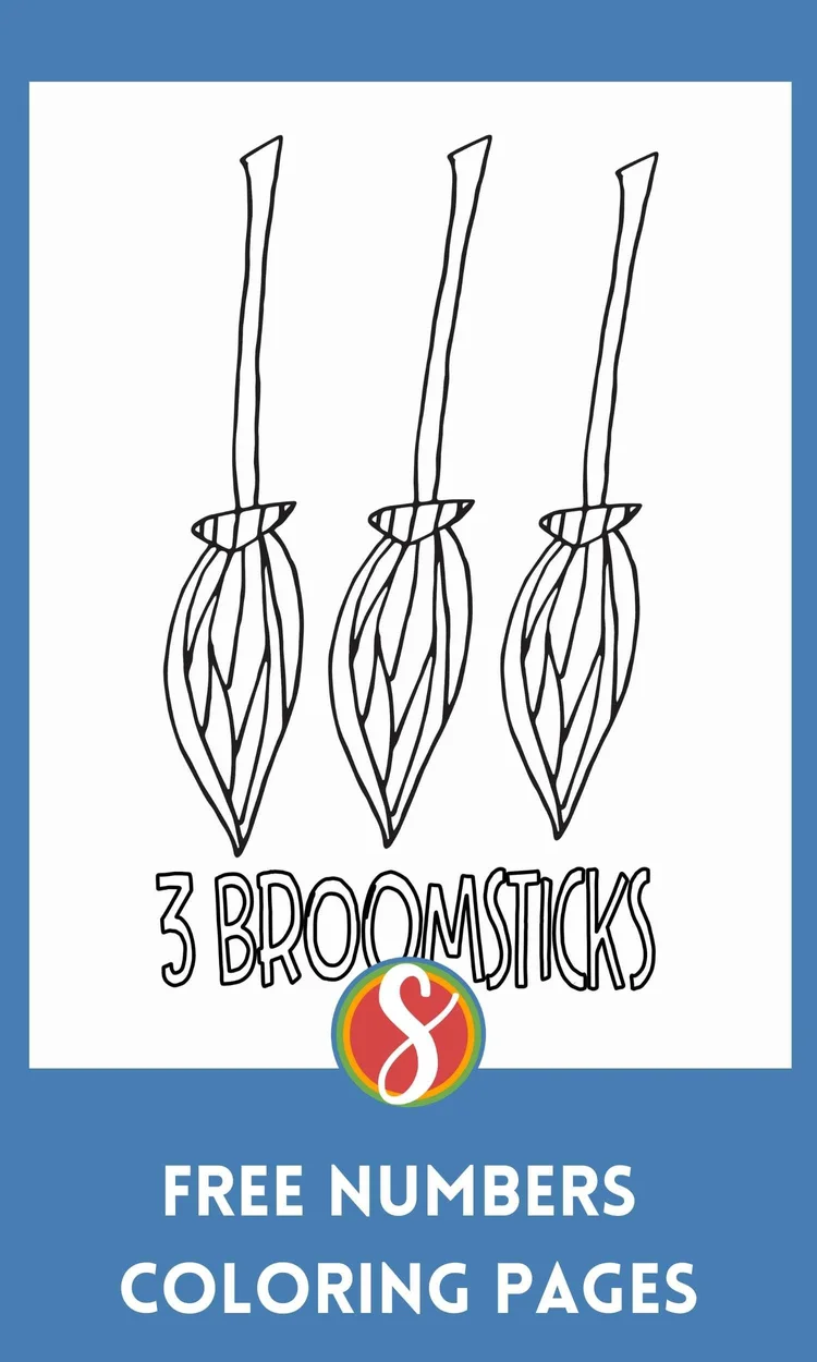 10 Free "Number 3" Coloring Pages — Stevie Doodles