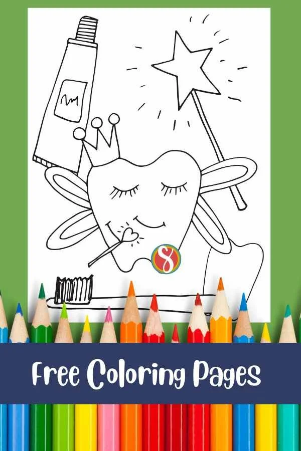 Free Tooth Fairy Coloring Pages — Stevie Doodles