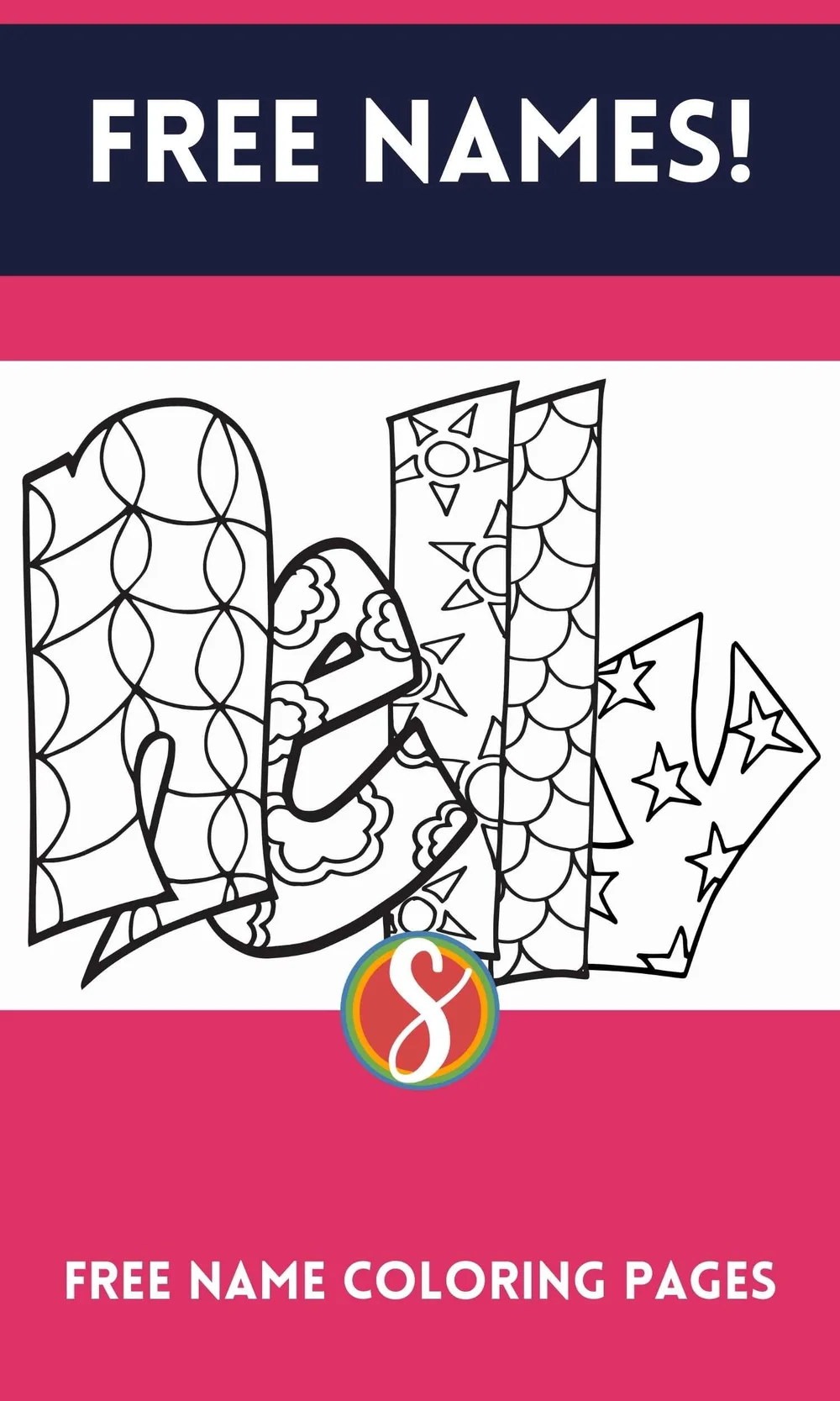Free NELLY Name Coloring Page Printable — Stevie Doodles
