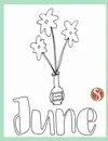 Free June Coloring Pages — Stevie Doodles