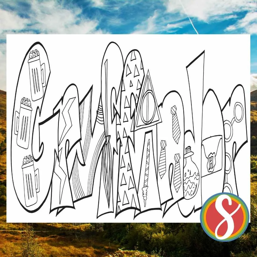 Free Gryffindor Coloring Pages — Stevie Doodles