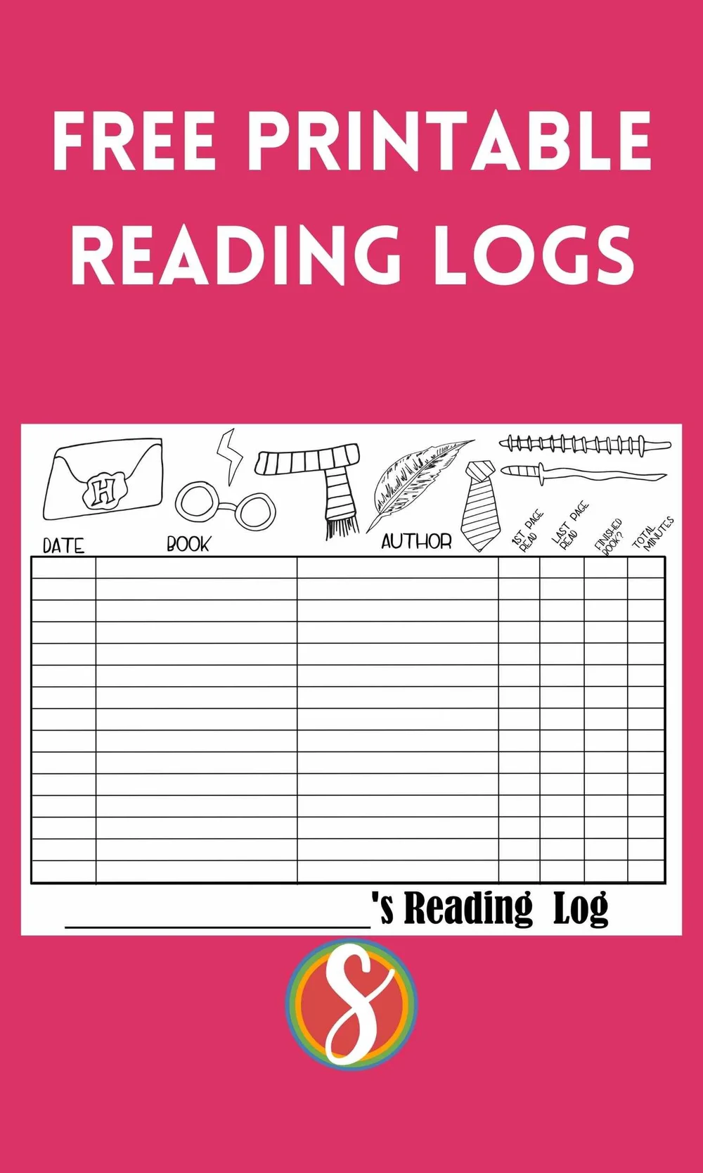 20+ Free Printable Reading Logs — Stevie Doodles
