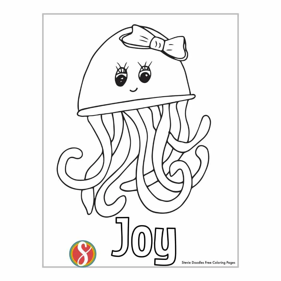 Free Joy Coloring Pages — Stevie Doodles