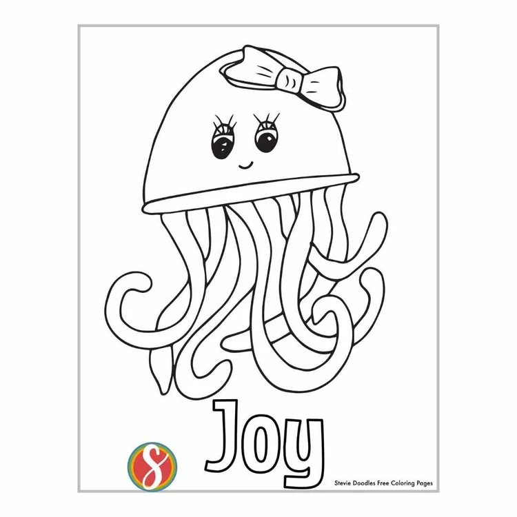 Free Joy Coloring Pages — Stevie Doodles