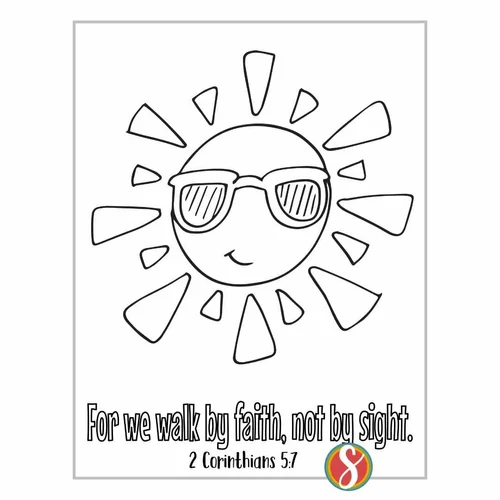 Free Faith Verses Coloring Pages — Stevie Doodles