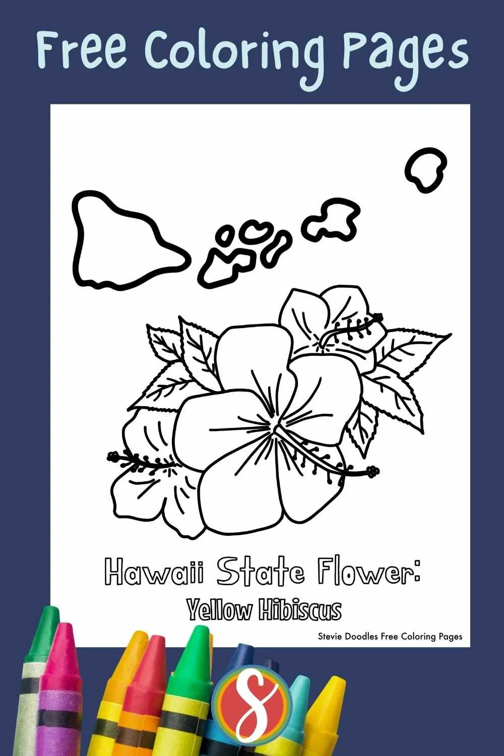 Free Hawaii Coloring Pages — Stevie Doodles