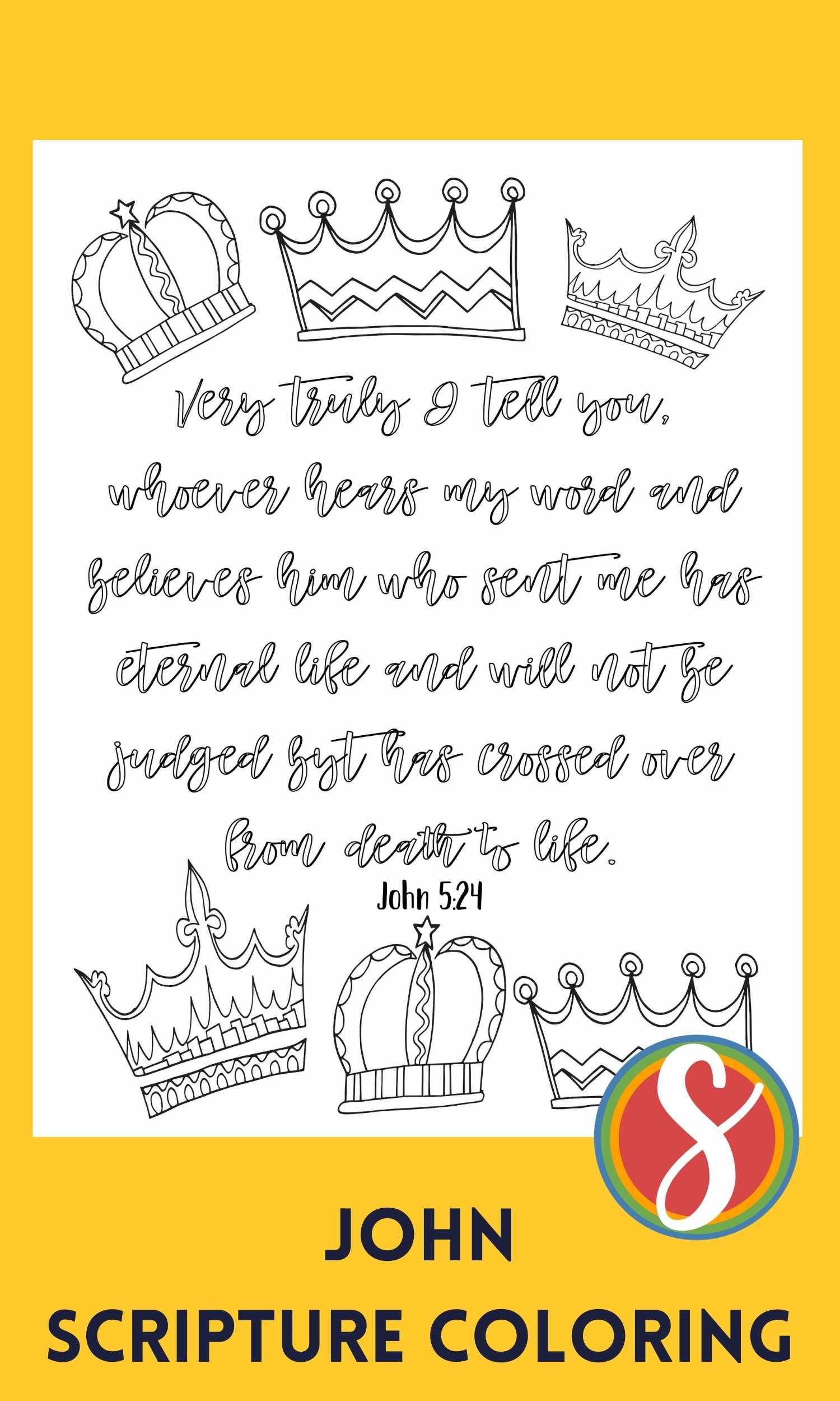 10+ Free John Coloring Pages — Stevie Doodles