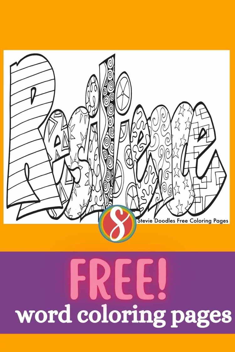 Free Resilience Coloring Pages — Stevie Doodles