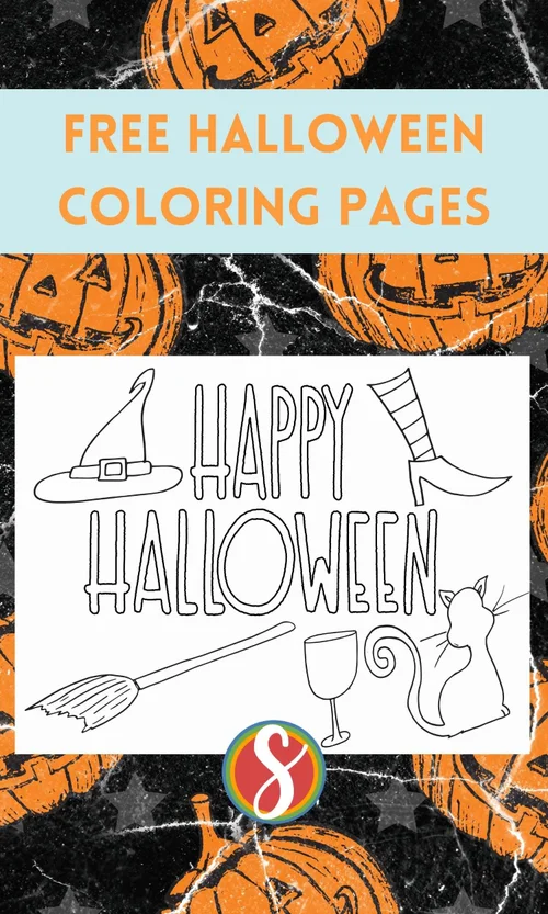 Free Halloween Coloring Pages — Stevie Doodles