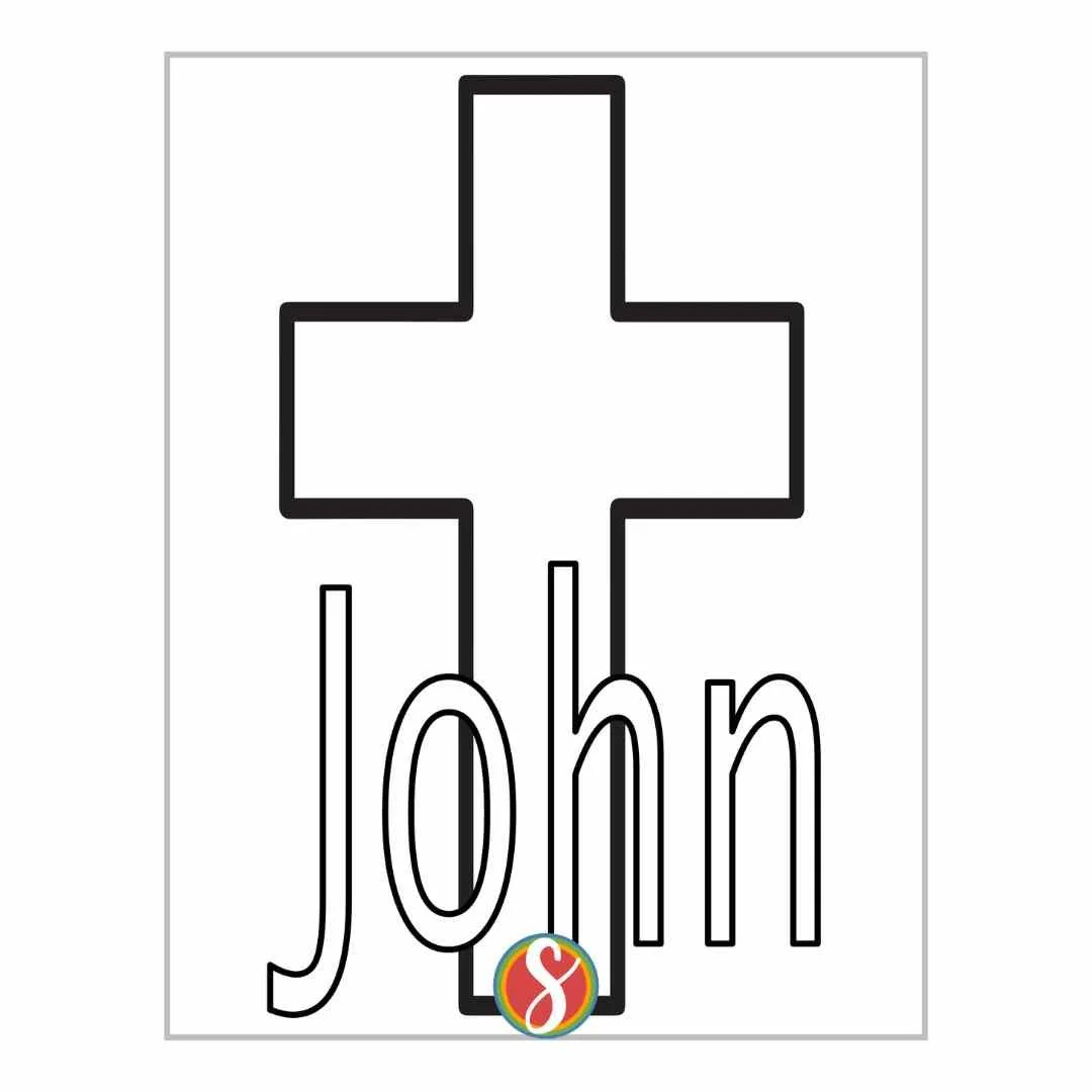 10+ Free John Coloring Pages — Stevie Doodles