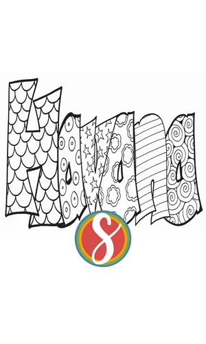 Free "Havana" Name Coloring Page — Stevie Doodles