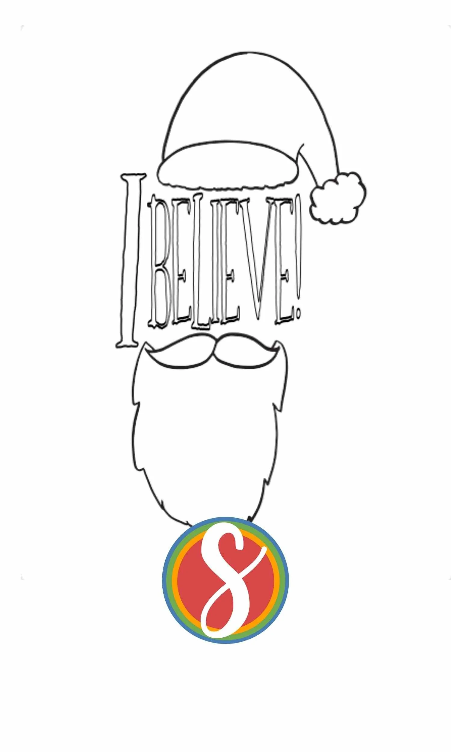Free Santa Claus Coloring Pages — Stevie Doodles