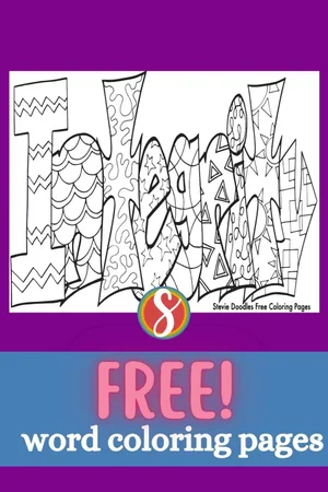 Free "Integrity" Coloring Page — Stevie Doodles