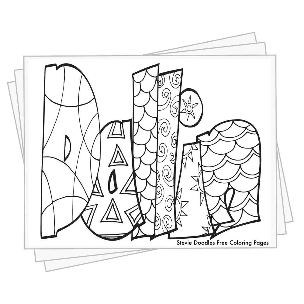 Free DALLIN Coloring Page — Stevie Doodles