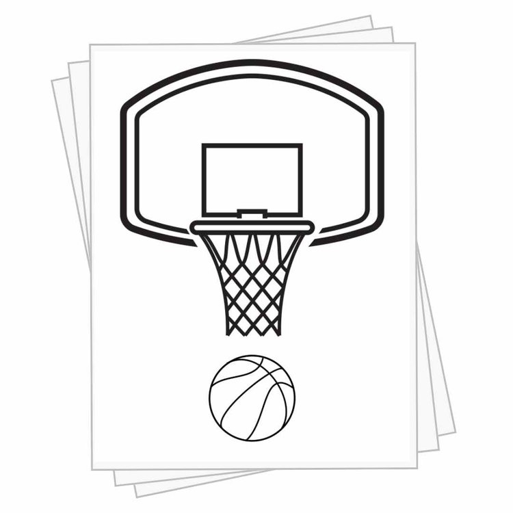 Free Basketball Coloring Pages — Stevie Doodles