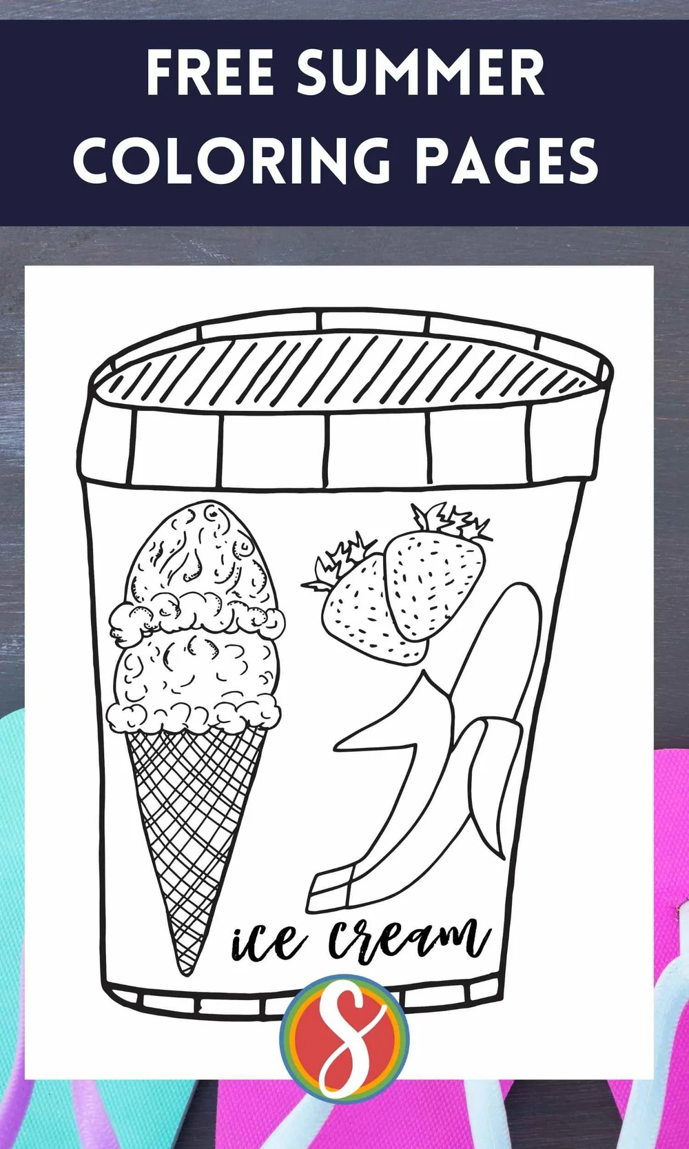 Free Coloring Pages Ice Cream — Stevie Doodles