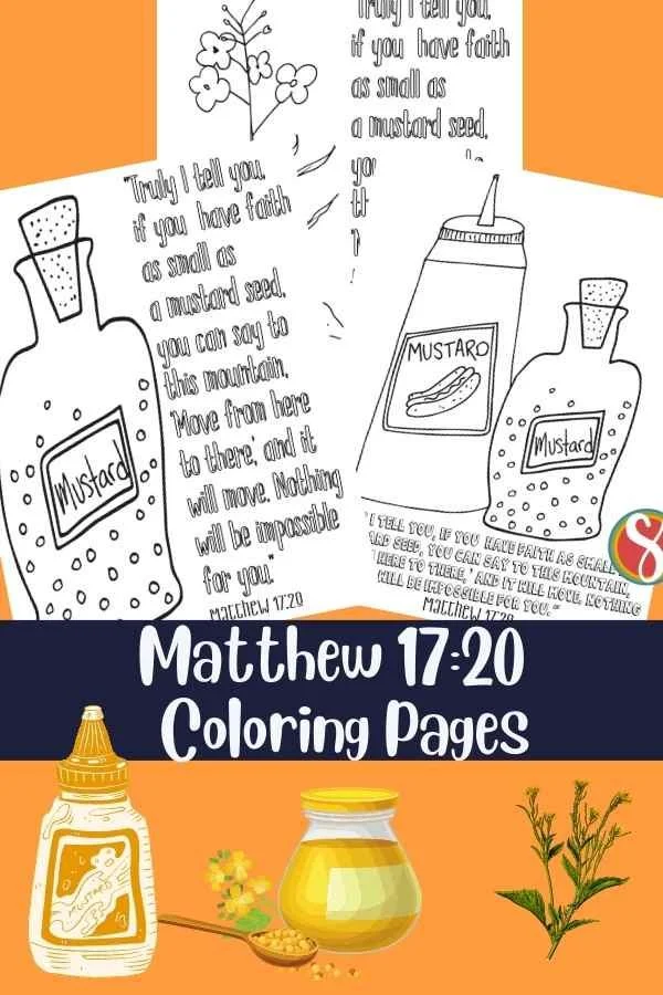 Faith Like a Mustard Seed Coloring Pages — Stevie Doodles