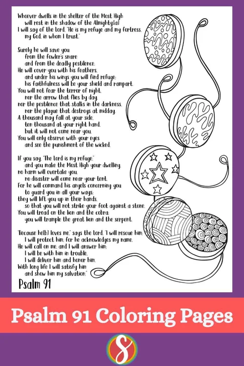10 Free Psalm 91 Coloring Pages — Stevie Doodles