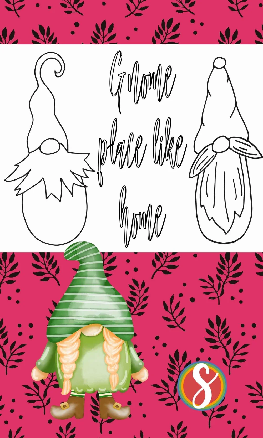 Free Gnome Coloring Pages — Stevie Doodles