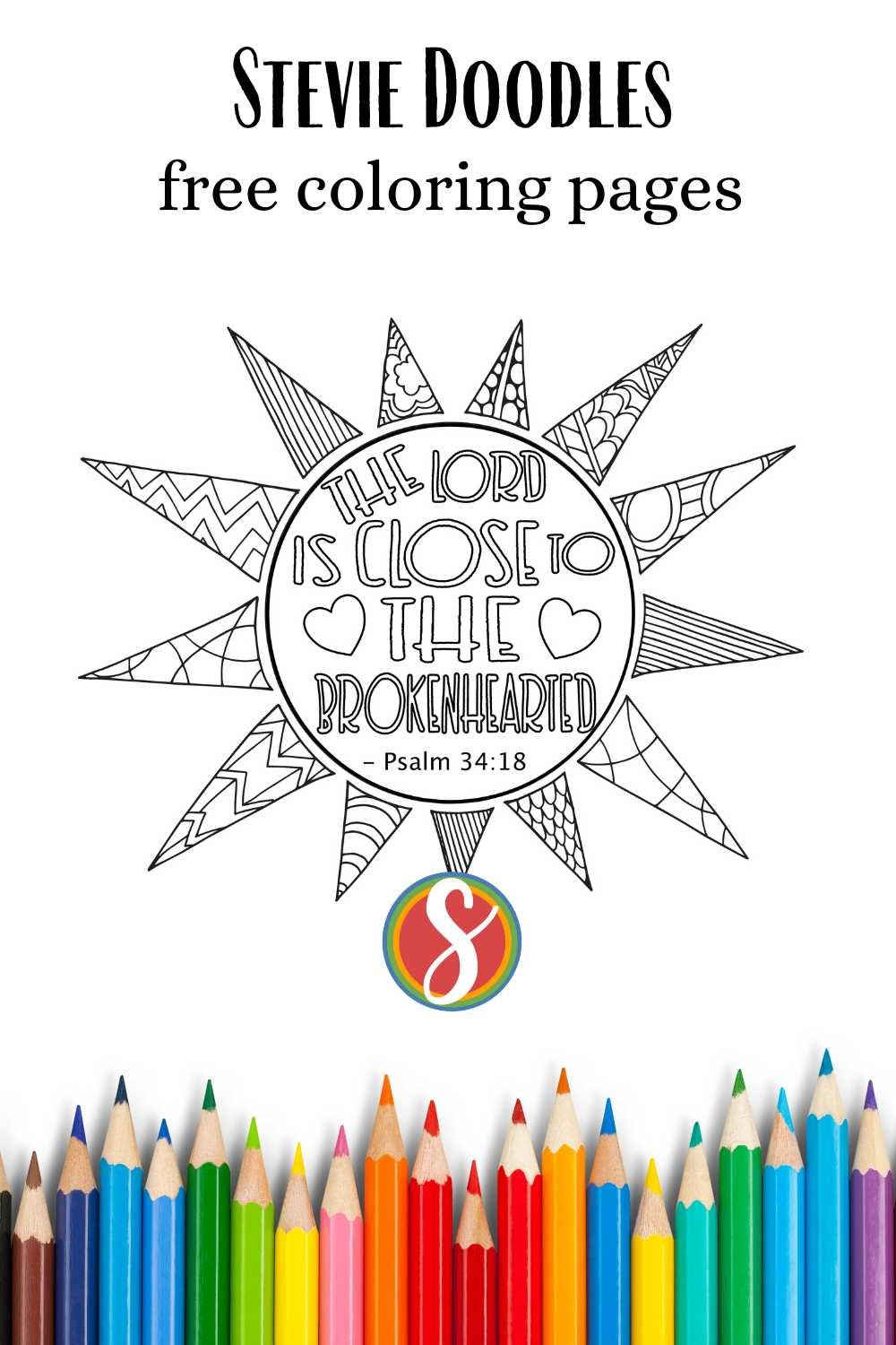 Free Psalm 38:16 Coloring Page — Stevie Doodles