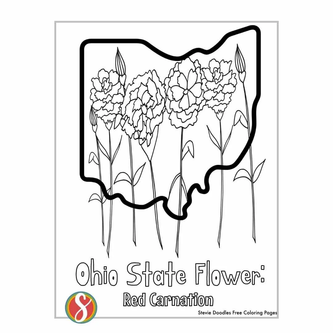 Free Ohio Coloring Pages — Stevie Doodles