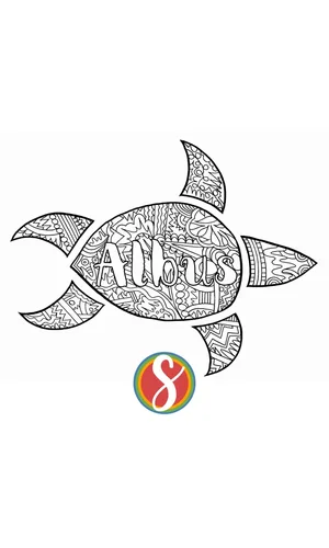 ALBUS Free Name Coloring Page — Stevie Doodles