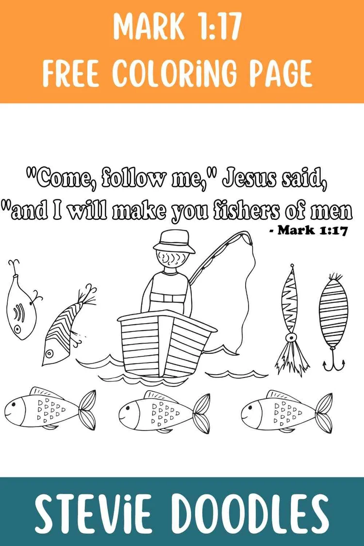 Free Mark Scripture Coloring Pages — Stevie Doodles