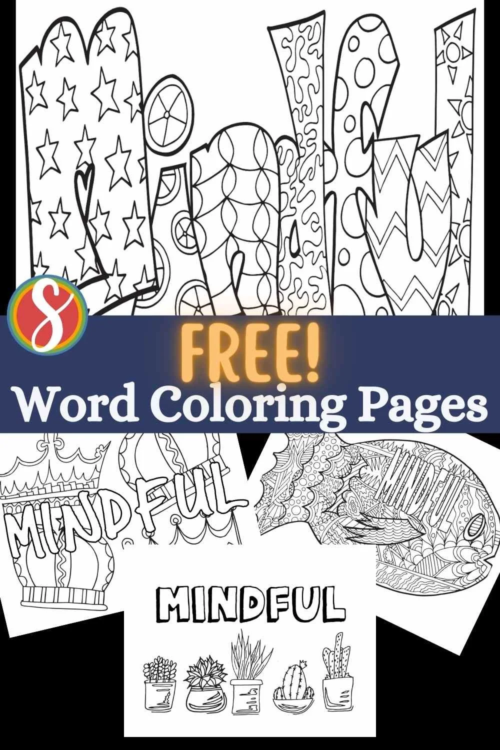 Free Mindful Coloring Pages — Stevie Doodles