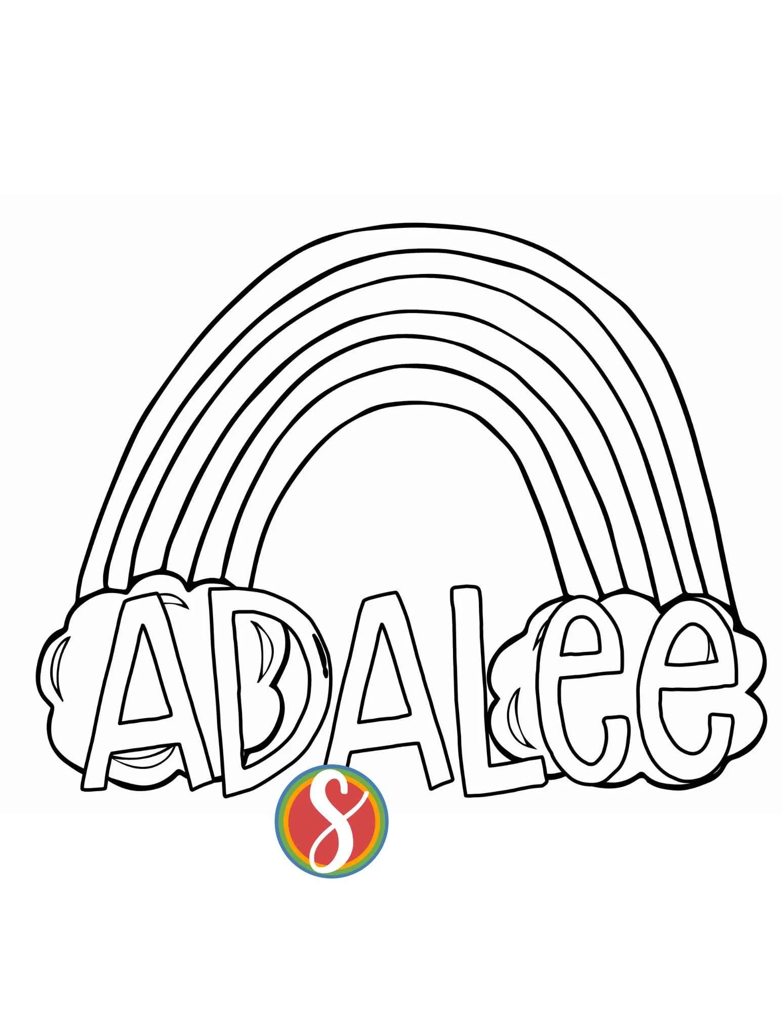 5 Free Adalee Coloring Pages — Stevie Doodles
