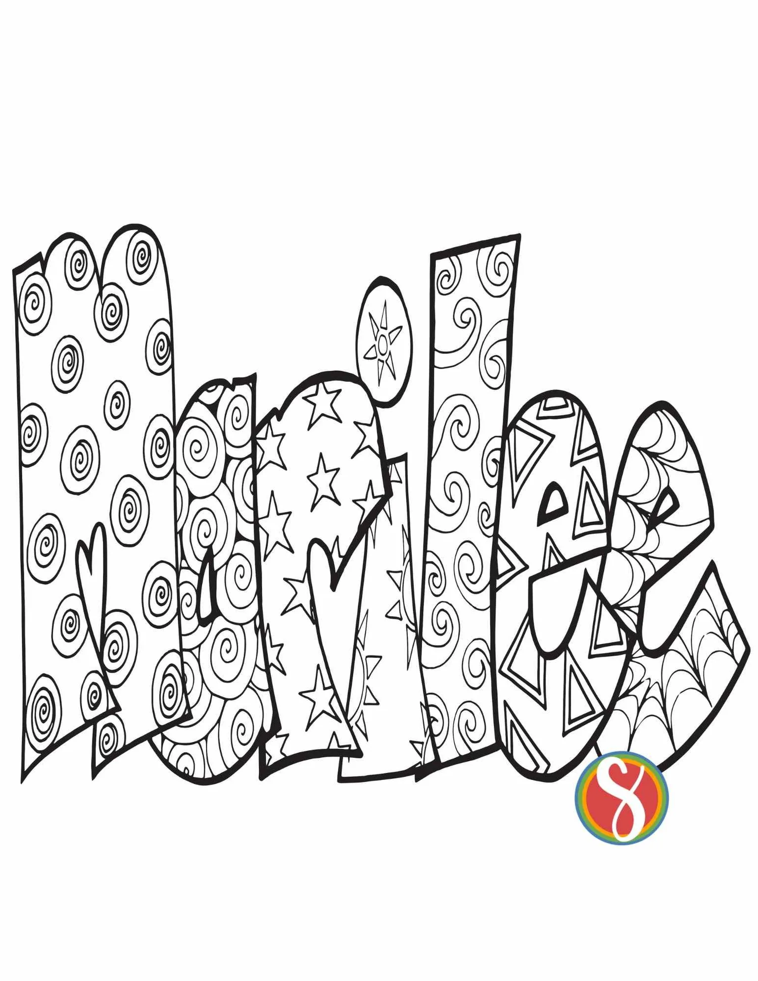 Free MARILEE Name Coloring Pages — Stevie Doodles