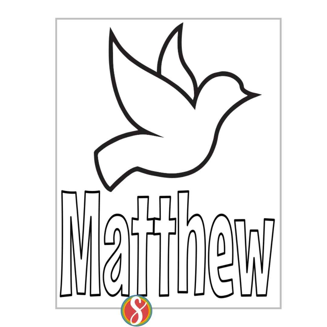 Free Matthew Scripture Coloring Pages — Stevie Doodles