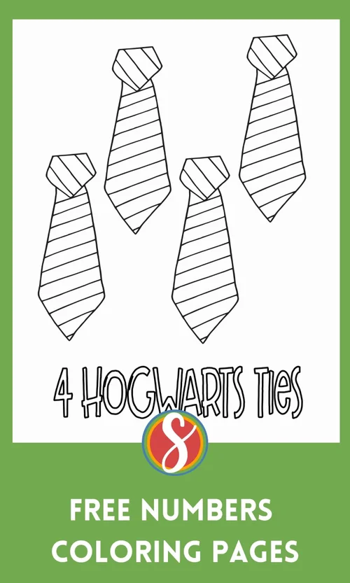 Free Harry Potter #'s Coloring — Stevie Doodles