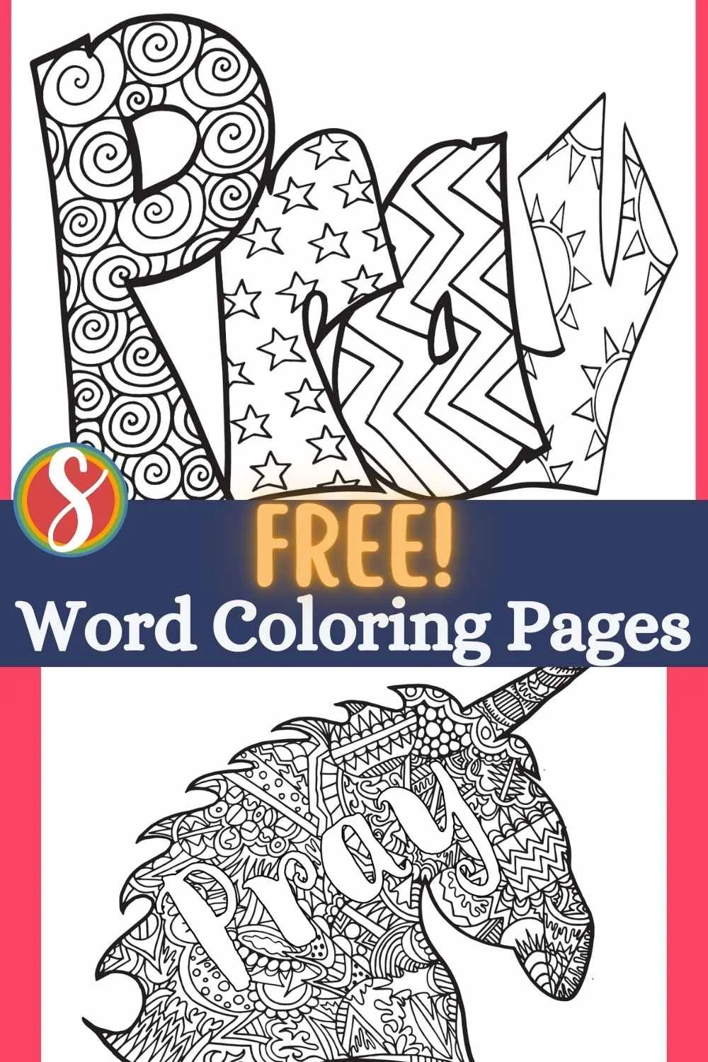 Free "Pray" Coloring Pages — Stevie Doodles