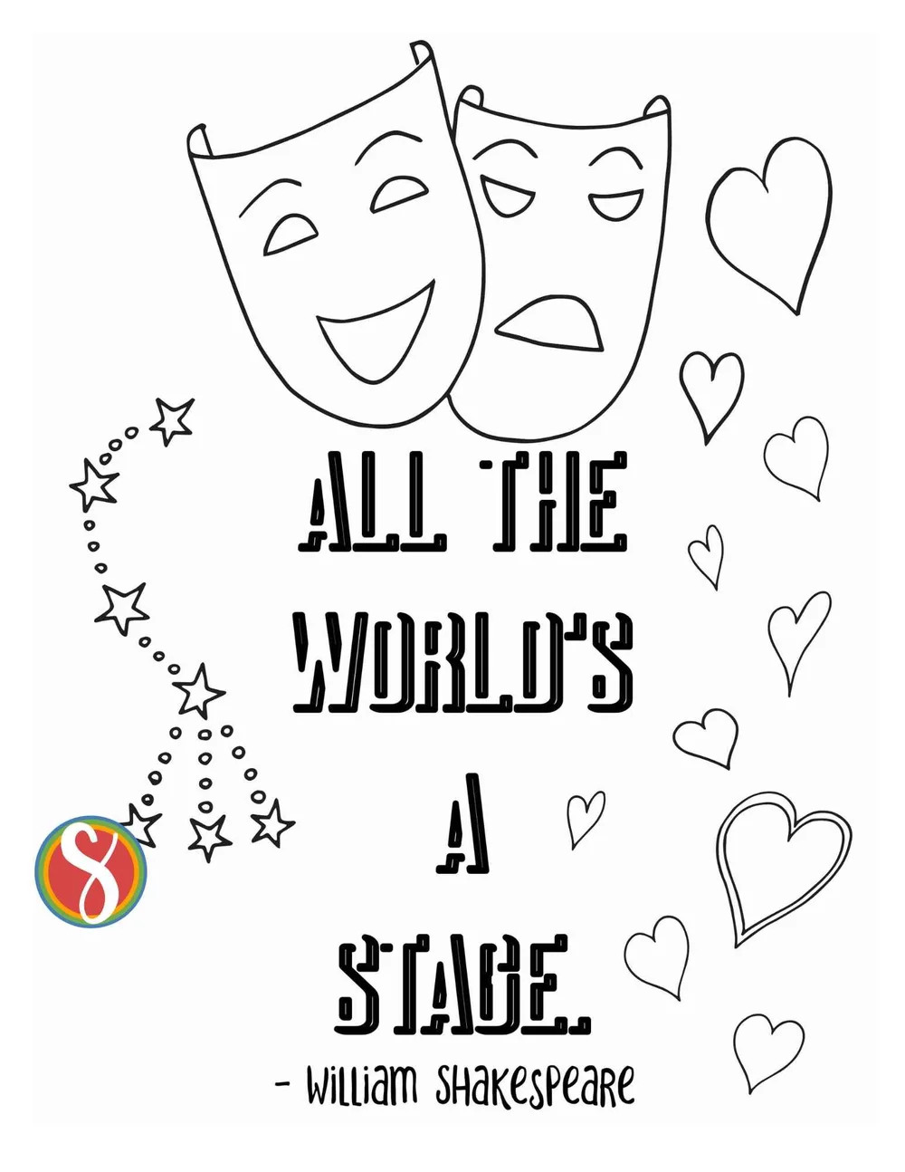 Quotes About Theater Coloring Pages — Stevie Doodles