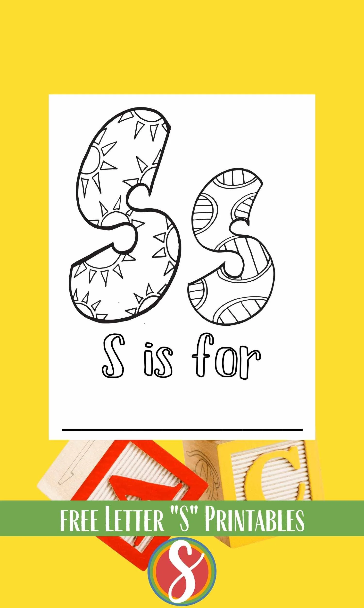 10 Free Letter S Coloring Pages — Stevie Doodles