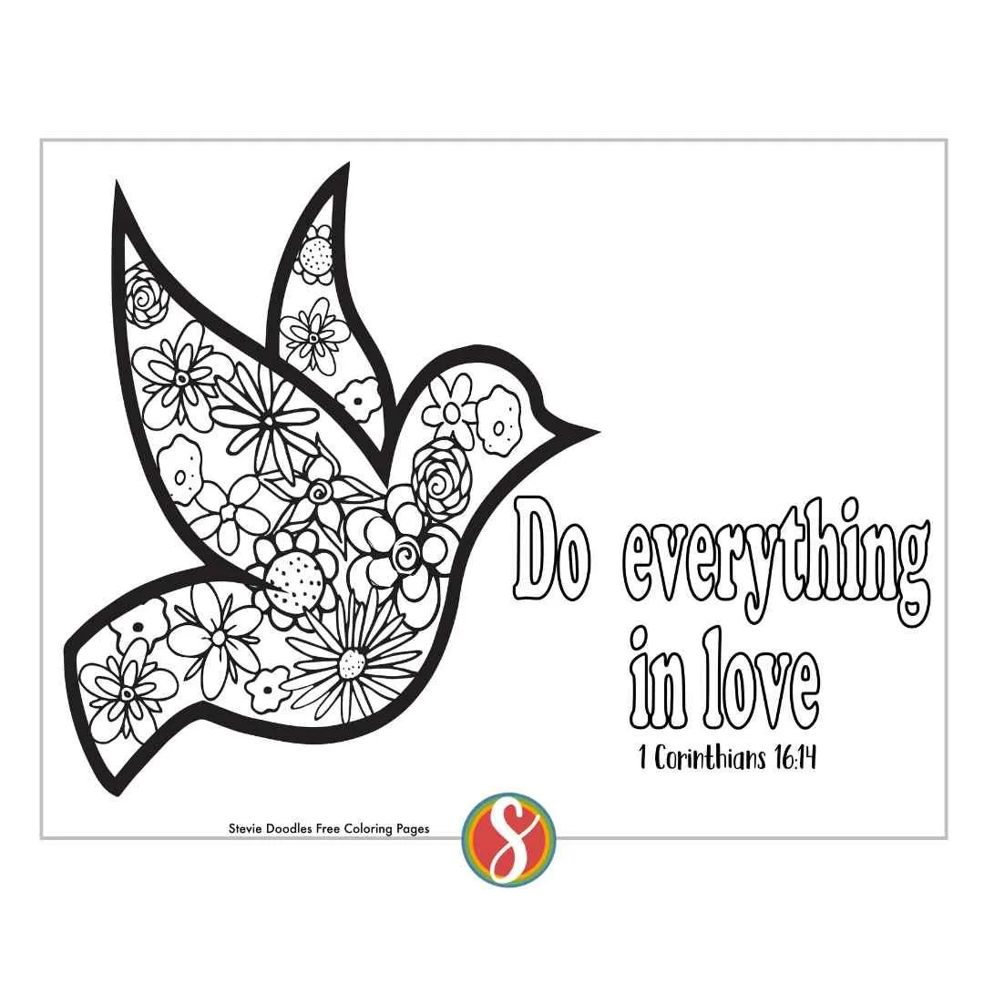 Free 1 Corinthians Coloring Pages — Stevie Doodles