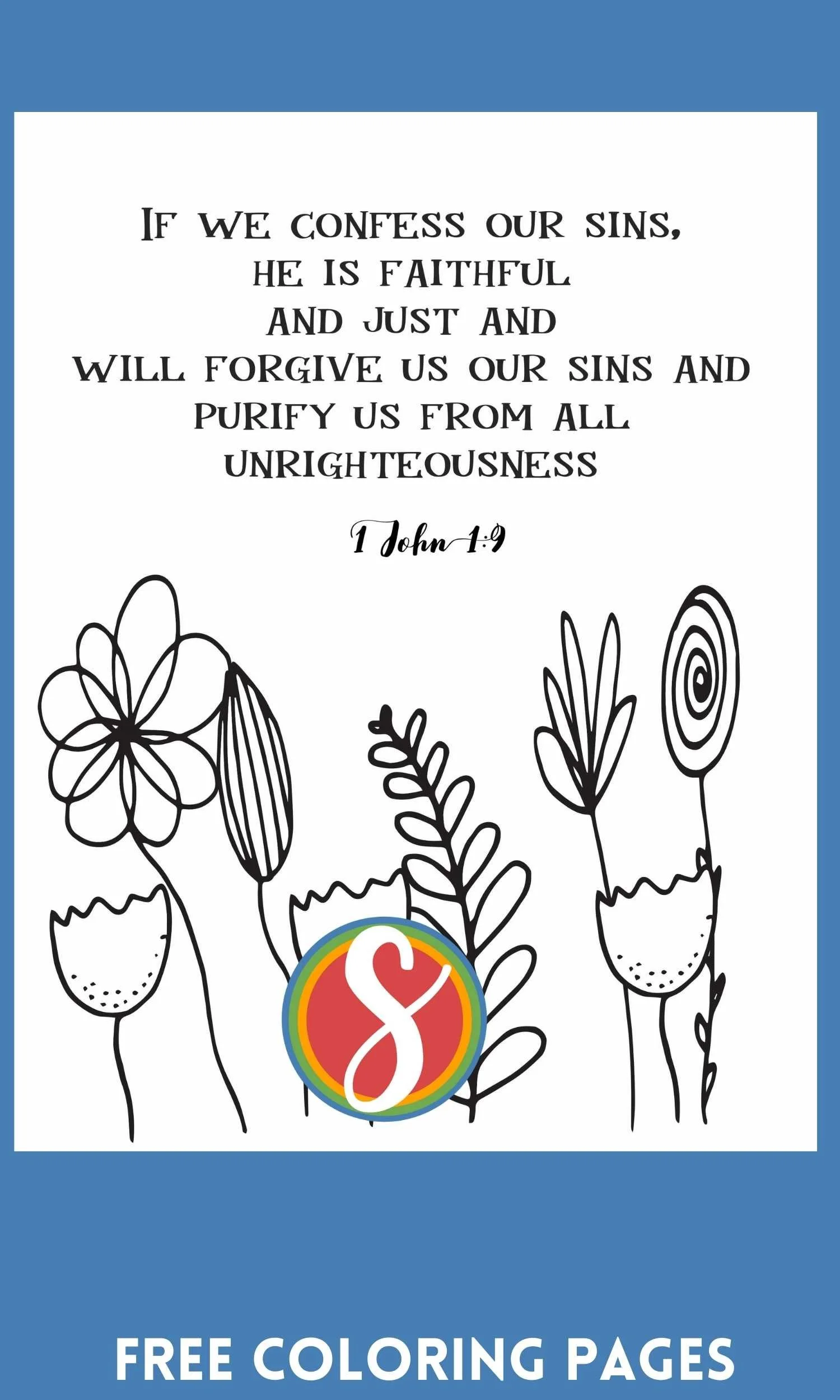 Free 1 John Coloring Pages — Stevie Doodles