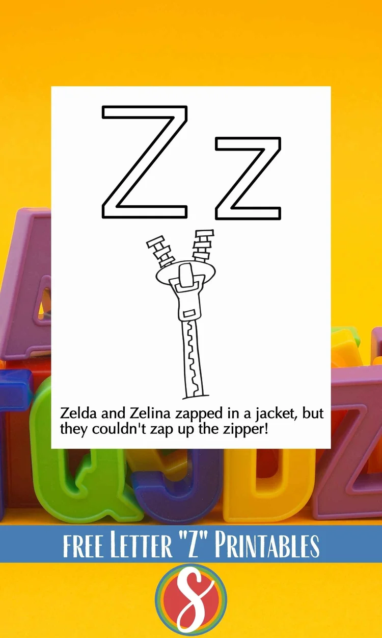 10 Fre "Z" Coloring Pages — Stevie Doodles