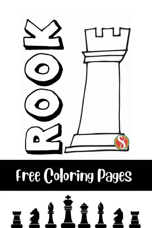 Free Chess Coloring Pages — Stevie Doodles