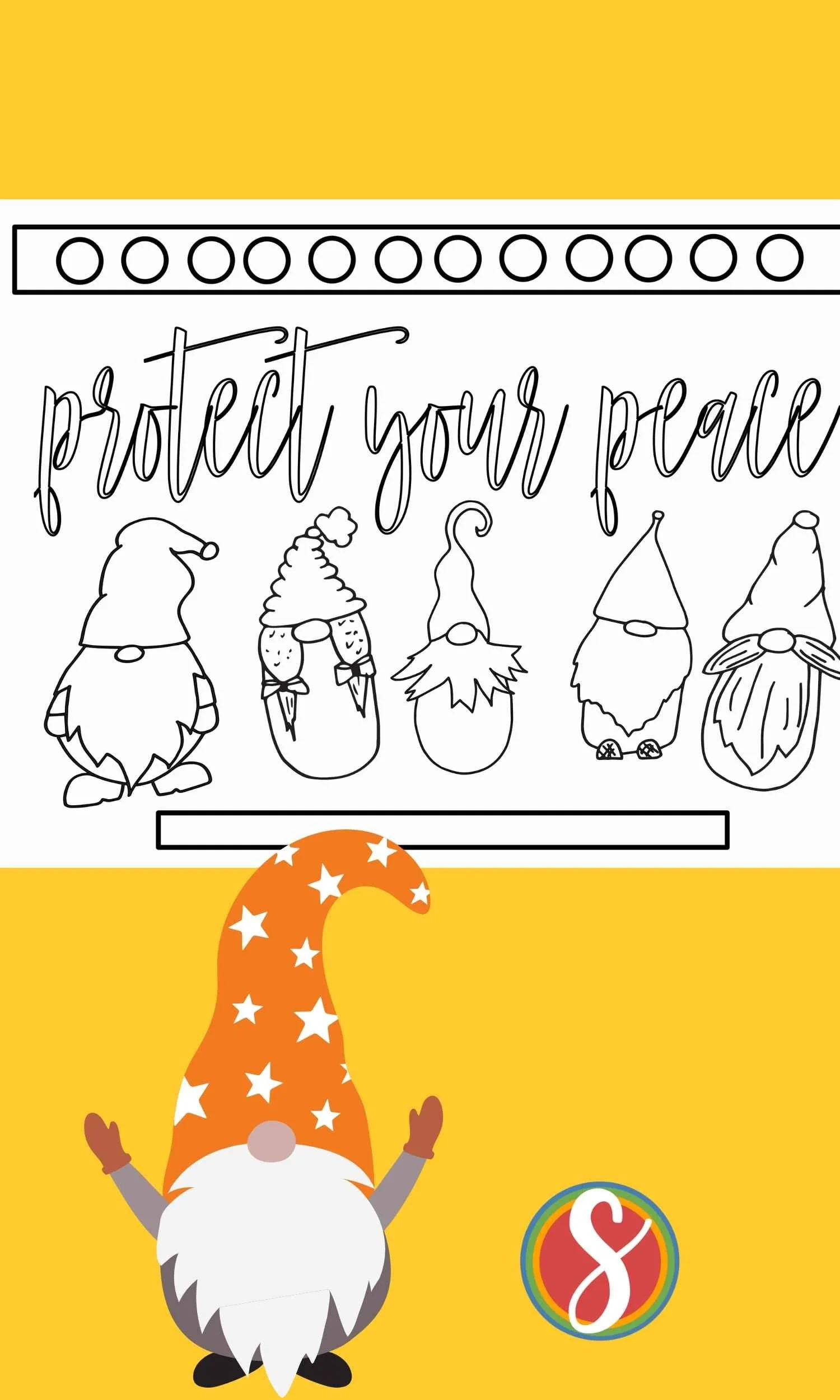 Free Gnome Coloring Pages — Stevie Doodles