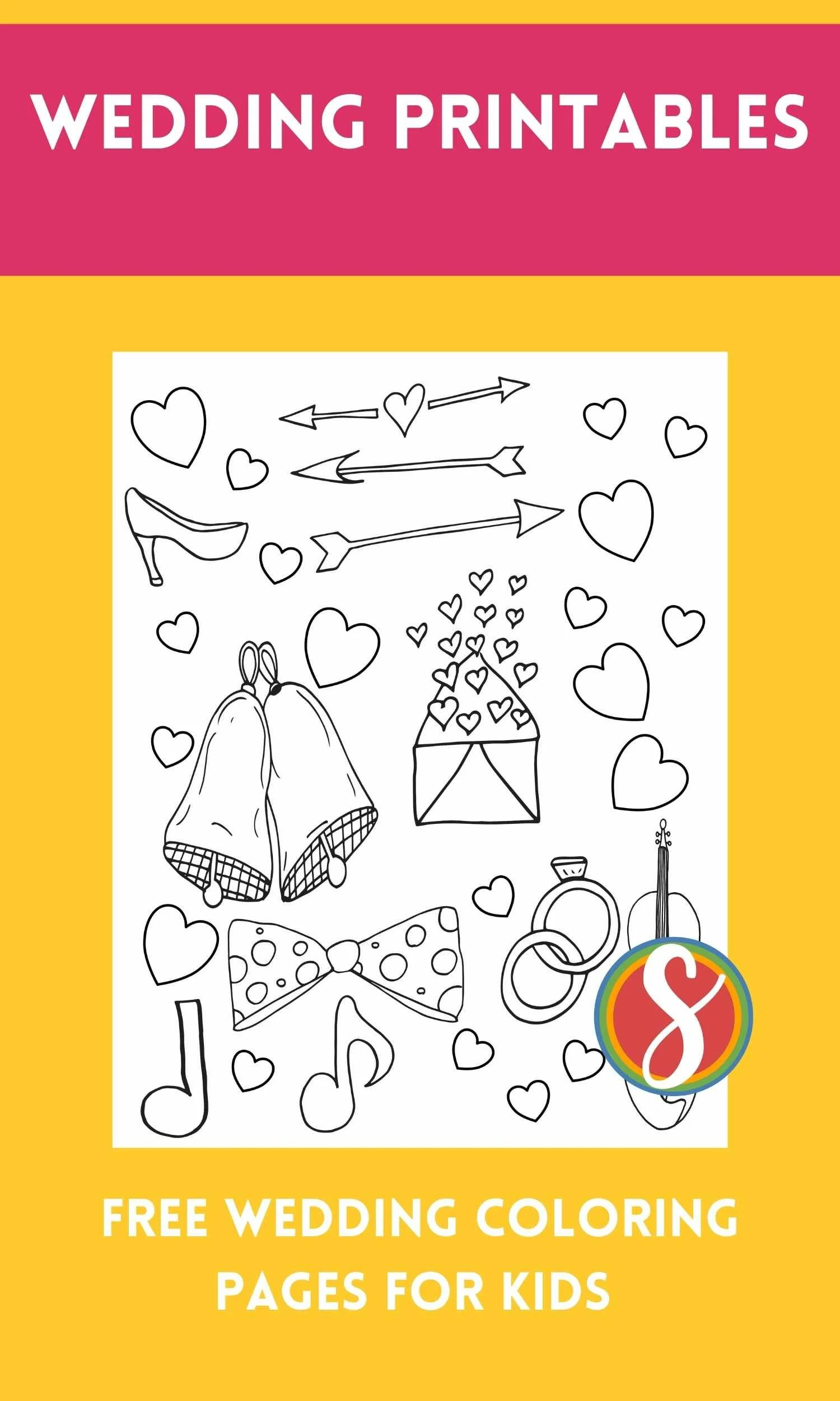 Free Wedding Coloring Pages — Stevie Doodles