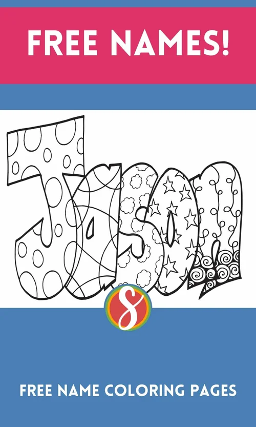 Free Jason Color Pages — Stevie Doodles