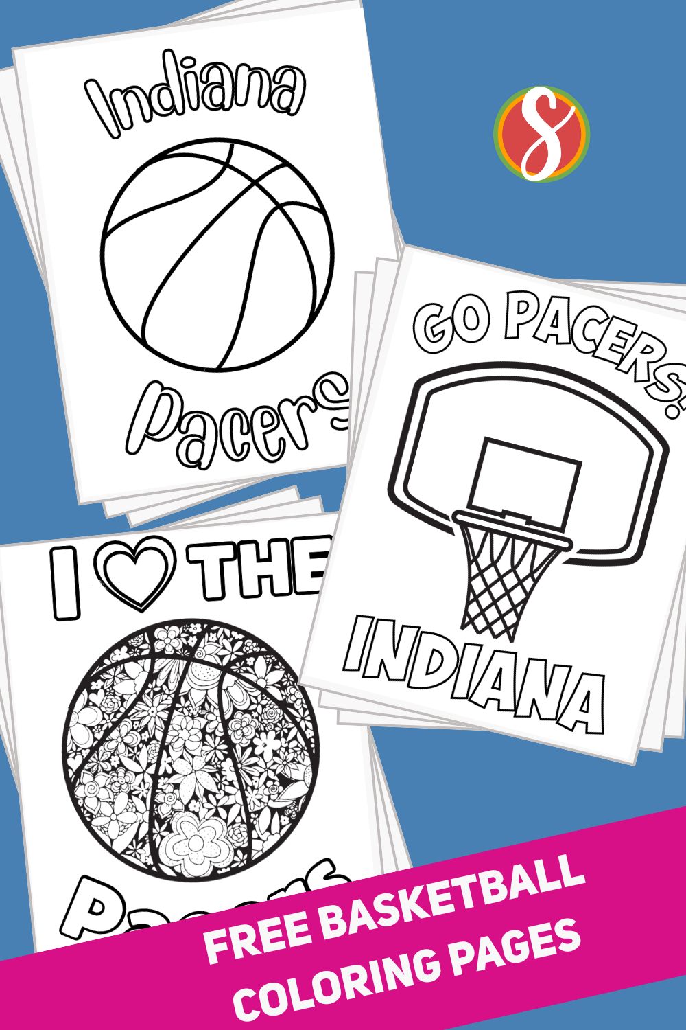 Free Indiana Pacers Coloring Pages — Stevie Doodles